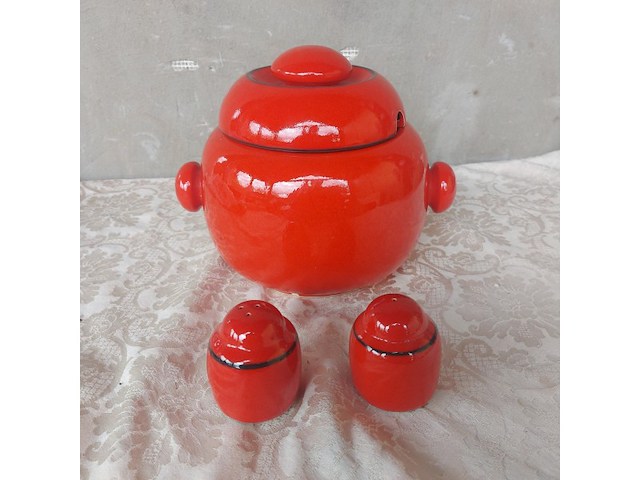 Retro KIL Liboje crveni set / Supijera i so-biber / Spa