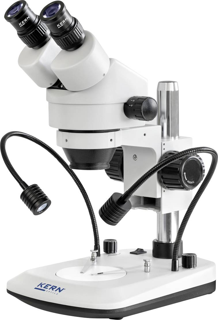 Kern OZL 474 stereo zoom mikroskop 0,7–4,5x, trinokularni, odbijena svetlost