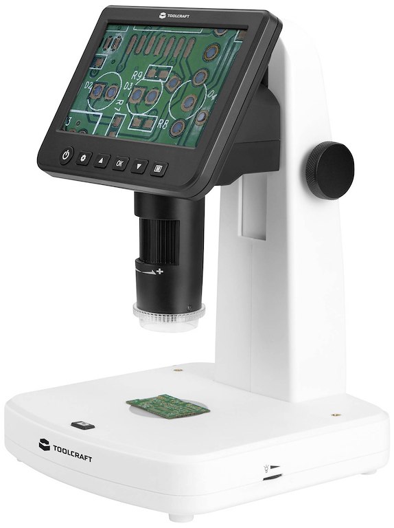 TOOLCRAFT TO-9076404 digitalni mikroskop 20–300x, propuštena i odbijena svetlost