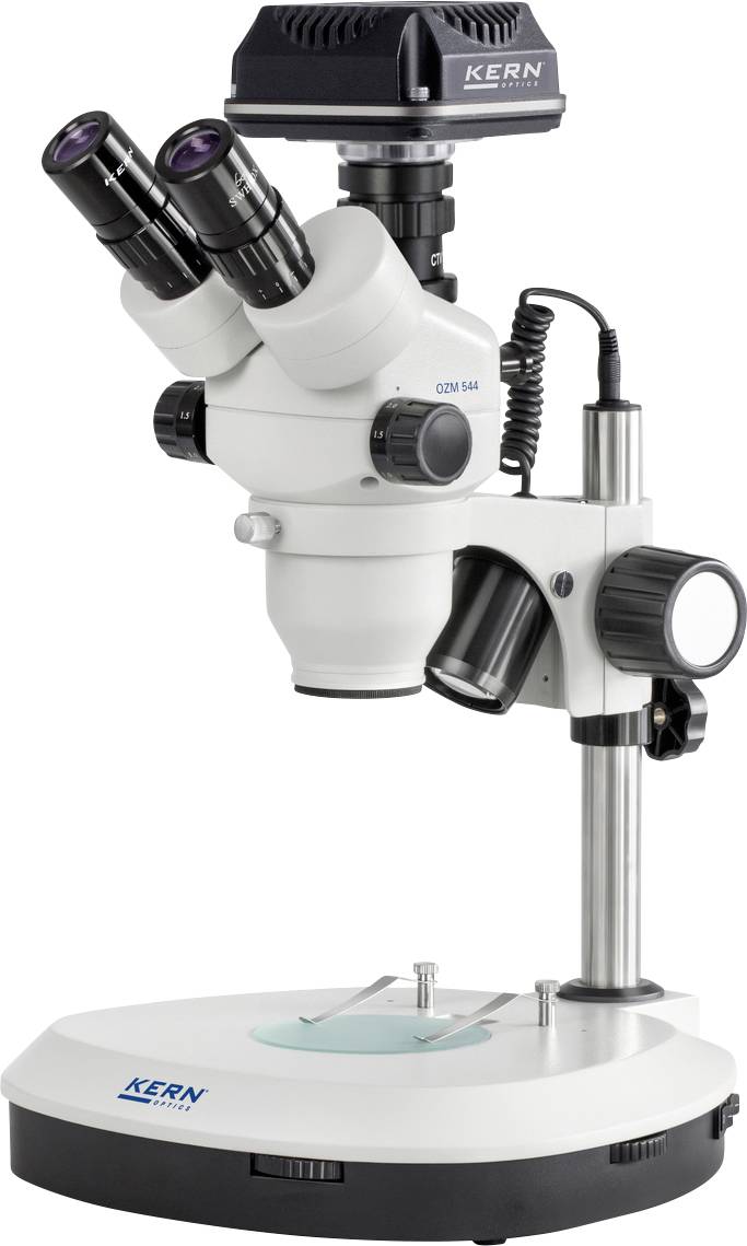 Kern OZM 544C832 stereo mikroskop 7–45x, trinokularni, propuštena i odbijena svetlost