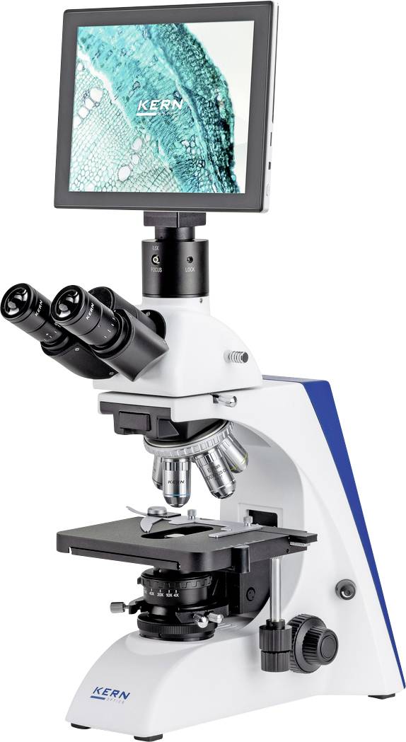 Kern OBN 135T241 biološki mikroskop 40–1000x, trinokularni, propuštena svetlost