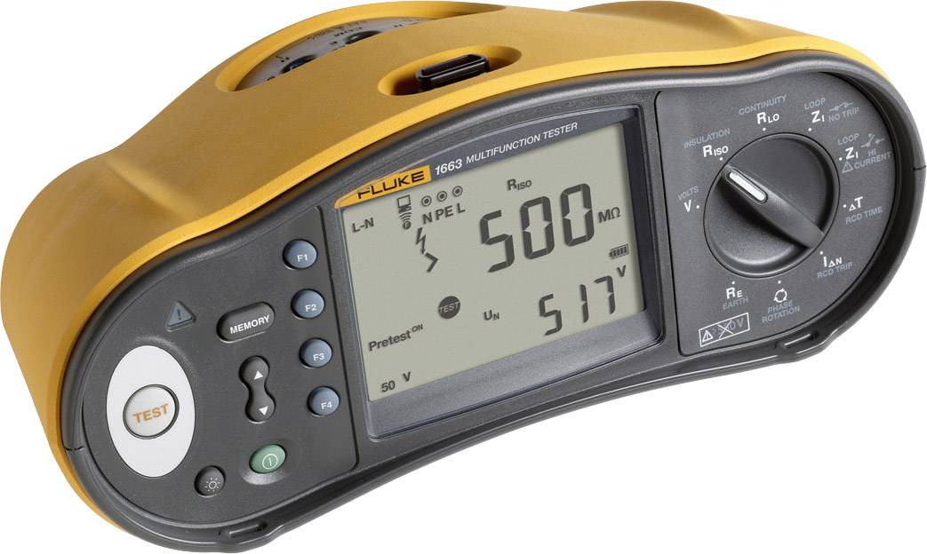 Fluke FLK-1664FC DE tester električnih instalacija CAT III 500 V, CAT IV 300 V