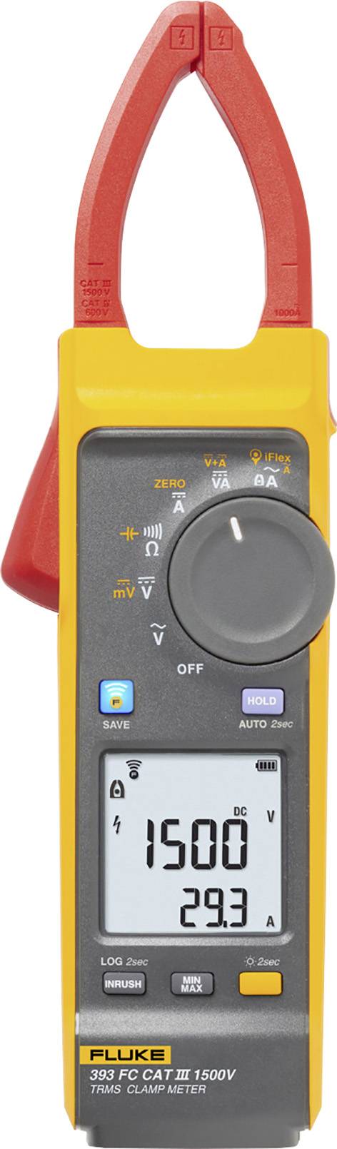 Fluke 393 FC iFlex solarna strujna klešta CAT III 1500 V, do 2500 A, otvor čeljusti 34 mm