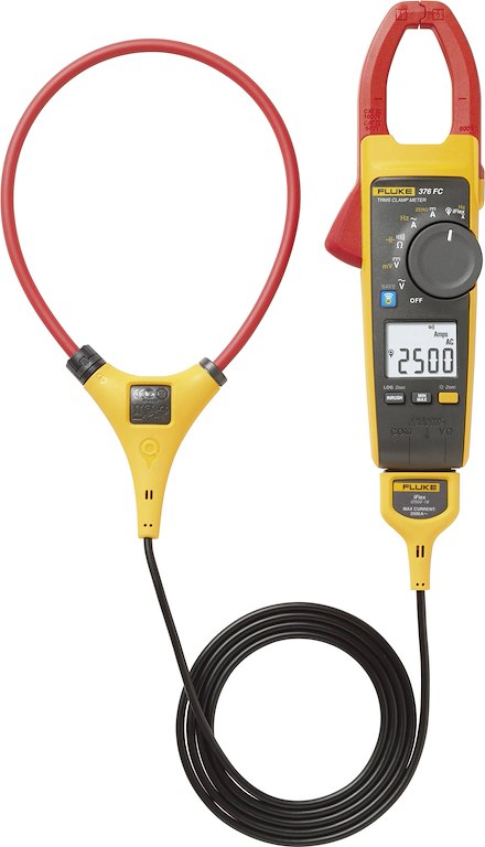 Fluke 376 FC strujna klešta True RMS AC/DC sa iFlex sondom CAT III 1000 V, CAT IV 600 V, do 2500 A, otvor čeljusti 34 mm