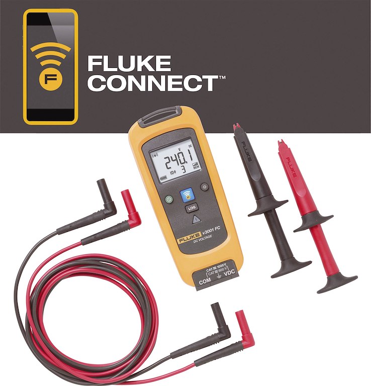 Fluke FLK-V3001 FC bežični modul za merenje DC napona True RMS, CAT III 1000 V, CAT IV 600 V