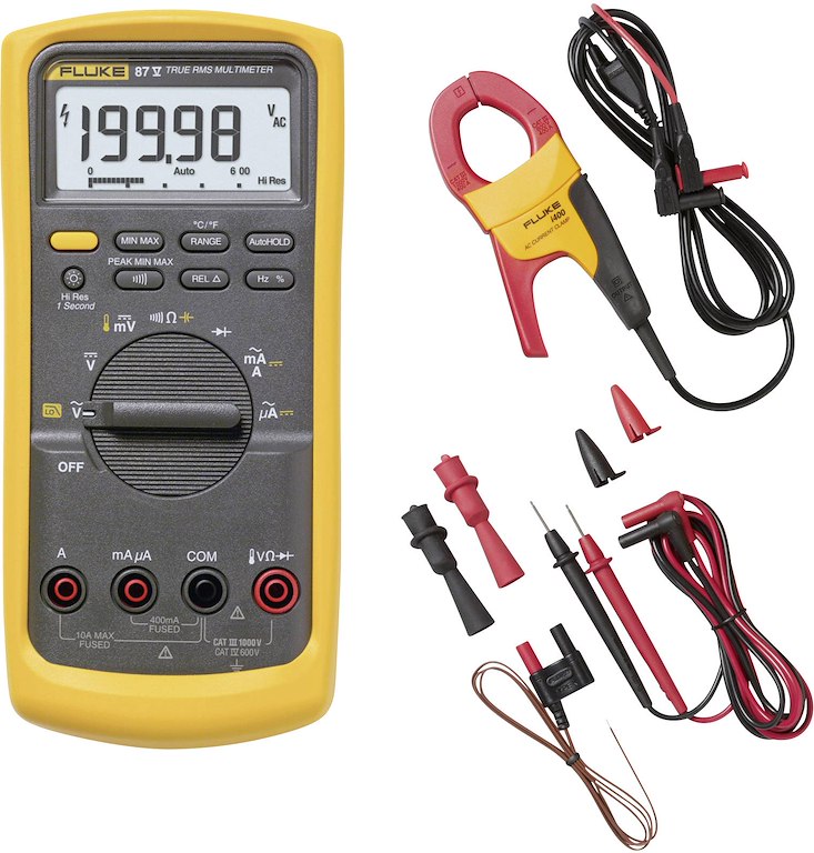 Fluke 87V IMSK komplet za servis industrijskih motora sa multimetrom 87V True RMS, CAT III 1000 V, CAT IV 600 V