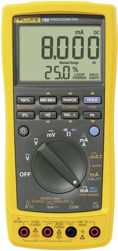 Fluke 789/EUR procesni multimetar (ProcessMeter) True RMS, CAT III 1000 V, CAT IV 600 V