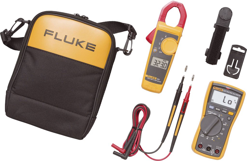 Fluke 117/323 komplet: ručni multimetar i strujna klešta 323 True RMS, CAT III 600 V