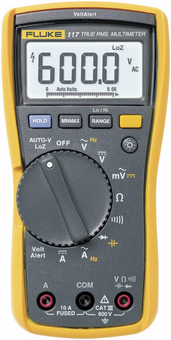 Fluke 117 ručni multimetar True RMS, CAT III 600 V