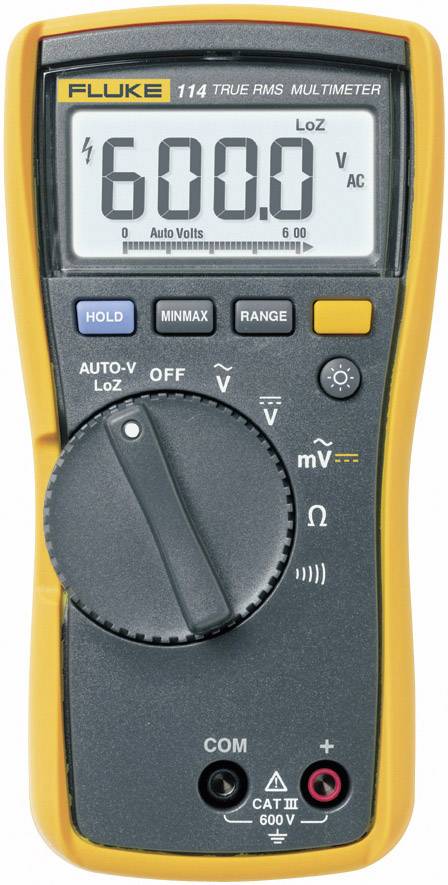 Fluke 114 ručni multimetar True RMS, CAT III 600 V
