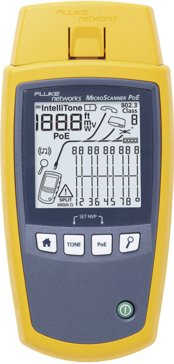 Fluke Networks MS-POE tester kablova MicroScanner PoE