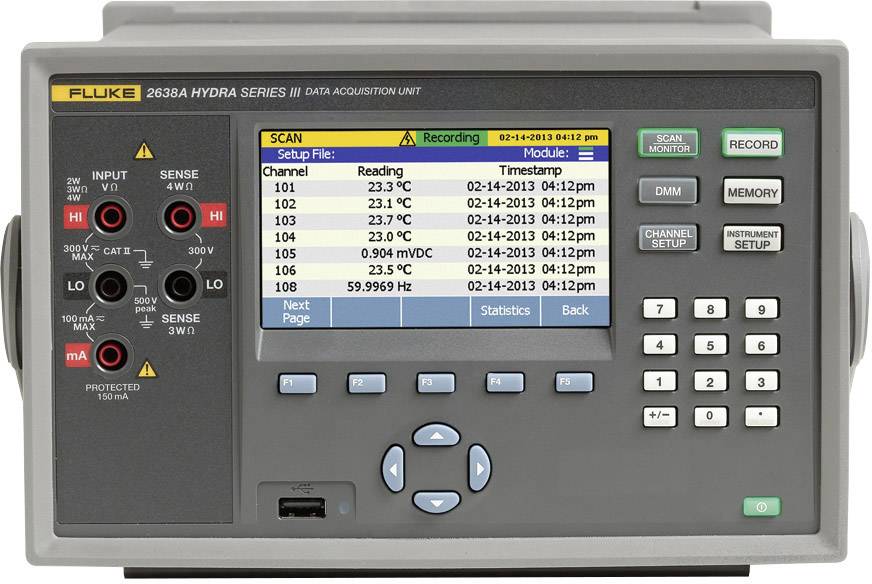 Fluke Calibration 2638A/60 240 višenamenski zapisivač podataka CAT II 300 V, 60 kanala, sertifikat kalibracije
