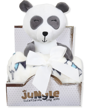 Jungle ćebe sa igračkom za bebe Panda Siva 31002216