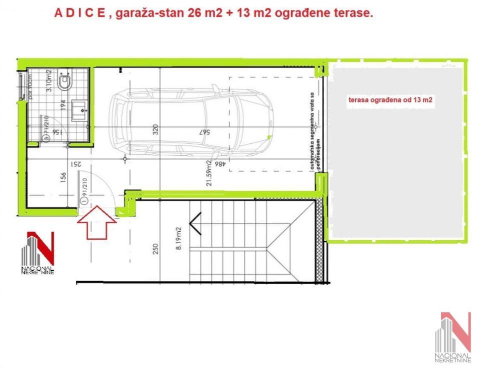 NOVA 34, Jednosoban stan na prodaju, 26m2, 56.500€