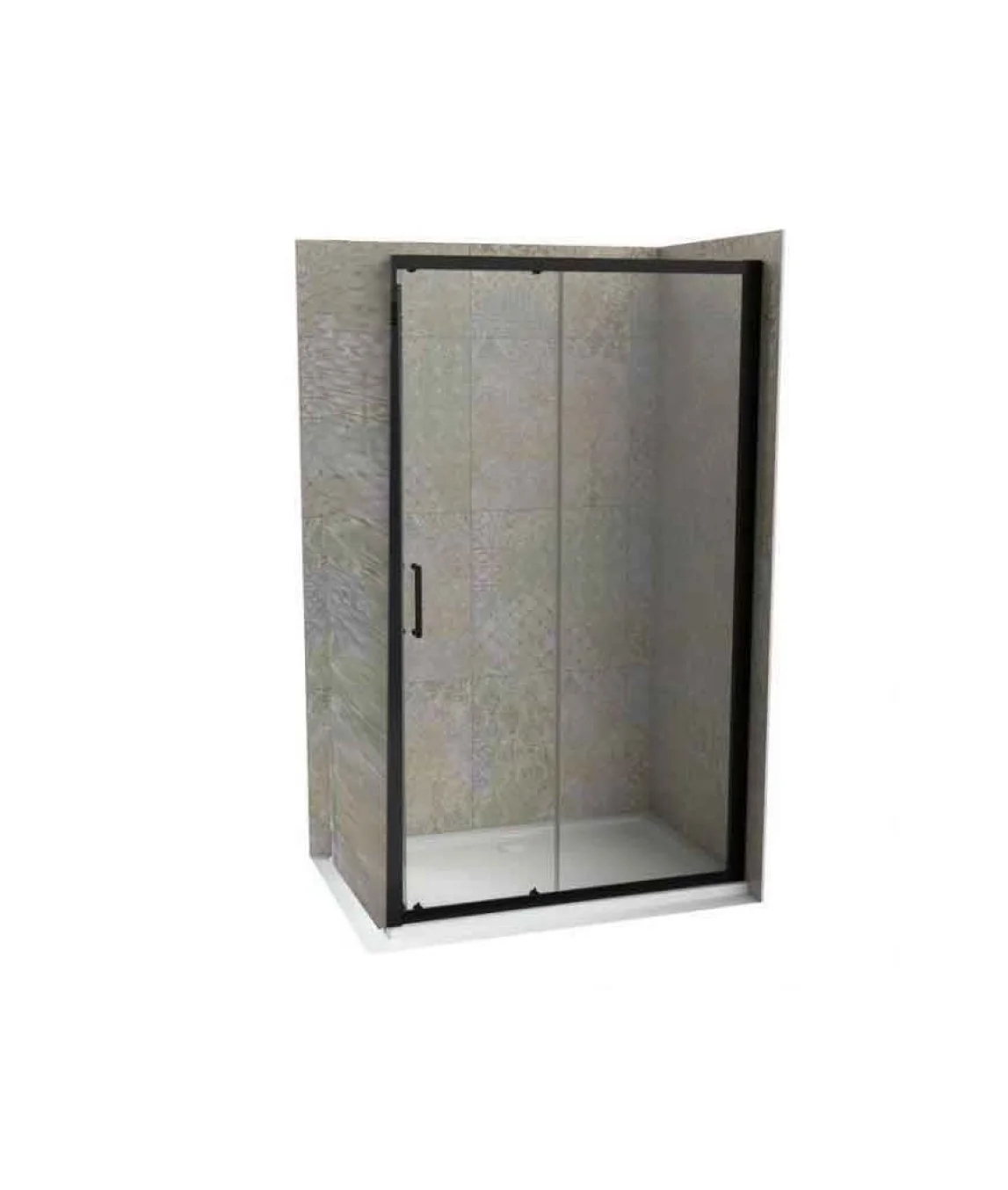 TUŠ PARAVAN KLIZNA VRATA COPEN ATLAS PRO 1400X1950 6MM C-02-B431400 MAT CRNI