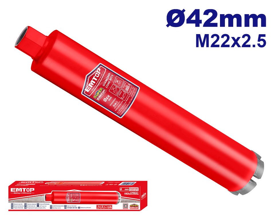 Dijamantska kruna 42mm EDHC145042 Emtop