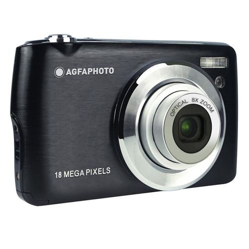 AgfaPhoto Realishot DC8200 digitalni fotoaparat 18 MP sa optičkim zumom 8x, crni, sa karticom 16 GB i torbicom