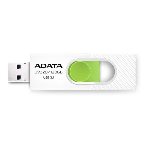 ADATA UV320 USB 3.2 Gen 1 flash memorija 128 GB, belo-zelena