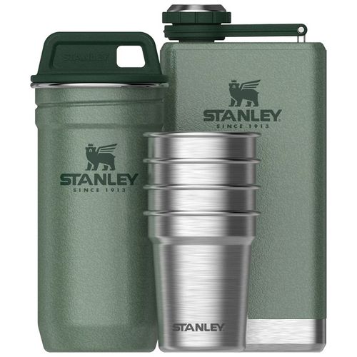 STANLEY Adventure set pljoska 0,23 l i četiri čašice, Hammertone Green