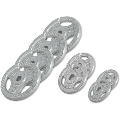 Gorilla Sports set livenih tegova sa rukohvatima 27,5 kg, 30/31 mm, sivi