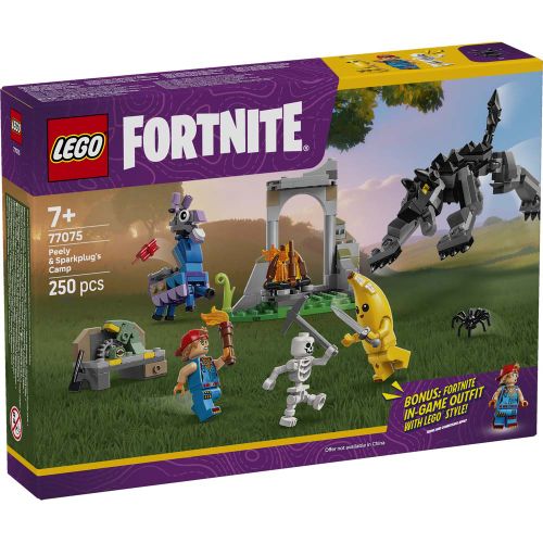 LEGO FORTNITE Peely i Sparkplugov kamp 77075