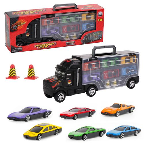 Denis autotransporter set 34 cm, 1:36, sa 6 automobila