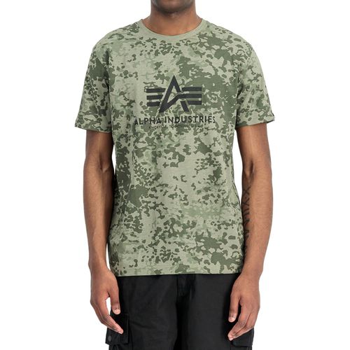 Alpha Industries majica Basic za muškarce, maslinasti kamuflažni dezen