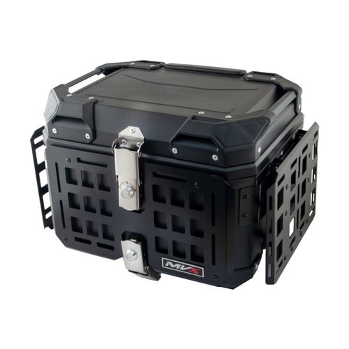 Moto kofer zadnji MVX 45 l, crni, sa naslonom i duplom bravom