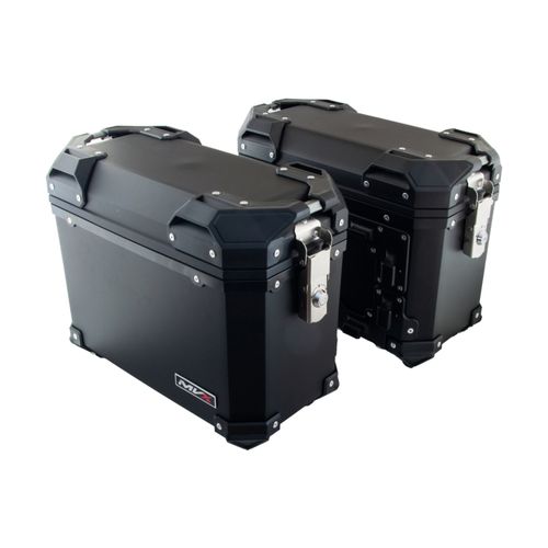 Set bočnih moto kofera MVX 28 l, crni, sa univerzalnim nosačem