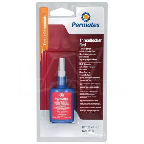 PERMATEX lepak za osiguravanje navoja, crveni, srednja čvrstoća, 10 ml