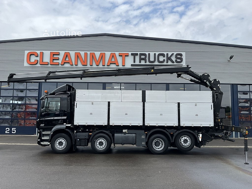 DAF FAX CF 480 Kipper met HMF 21 Tonmeter laadkraan kiper