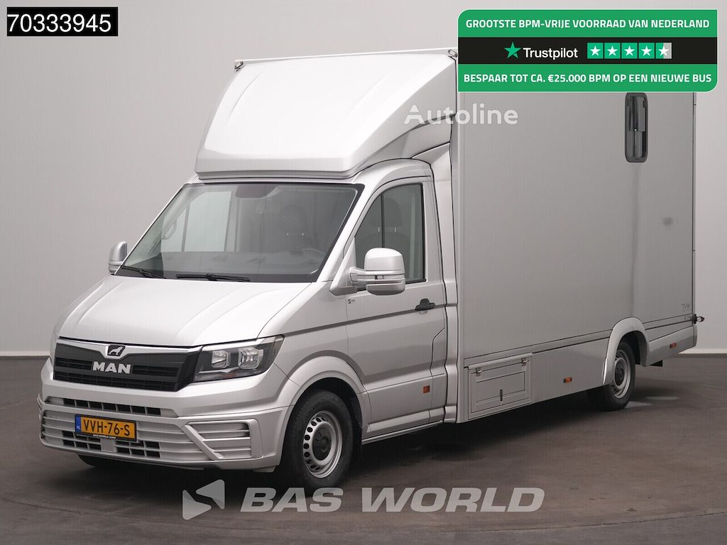 MAN TGE 3.140 Automaat Paardenwagen Horsetruck Bakwagen Zijlader Air vozilo za prevoz konja