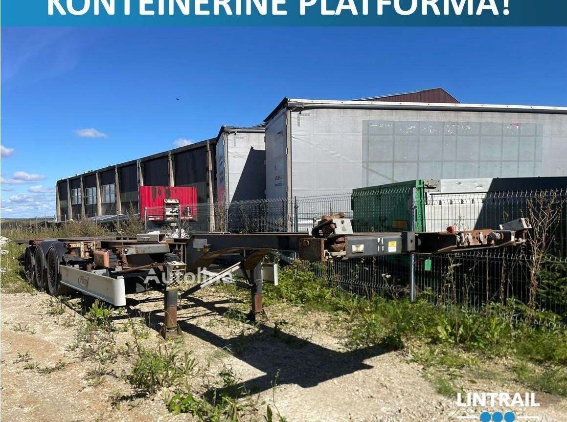 Fliegl SDS 380 poluprikolica za prevoz kontejnera