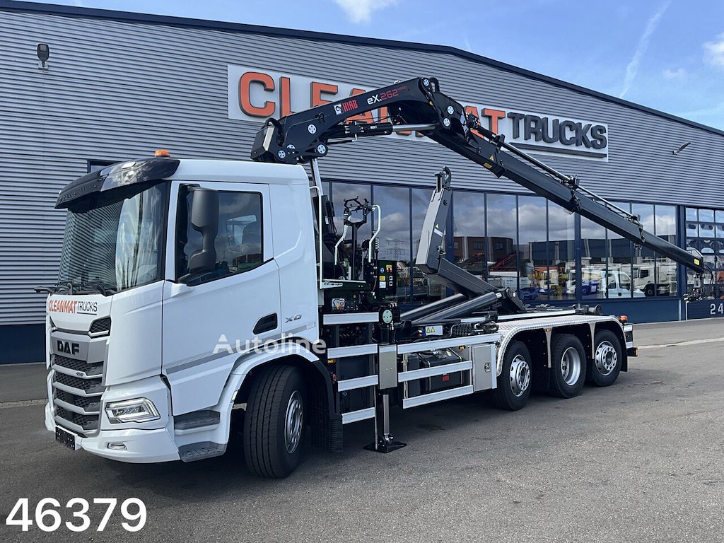 DAF FAQ XD 450 8x2 Hiab 26 Tonmeter laadkraan kamion rol kiper