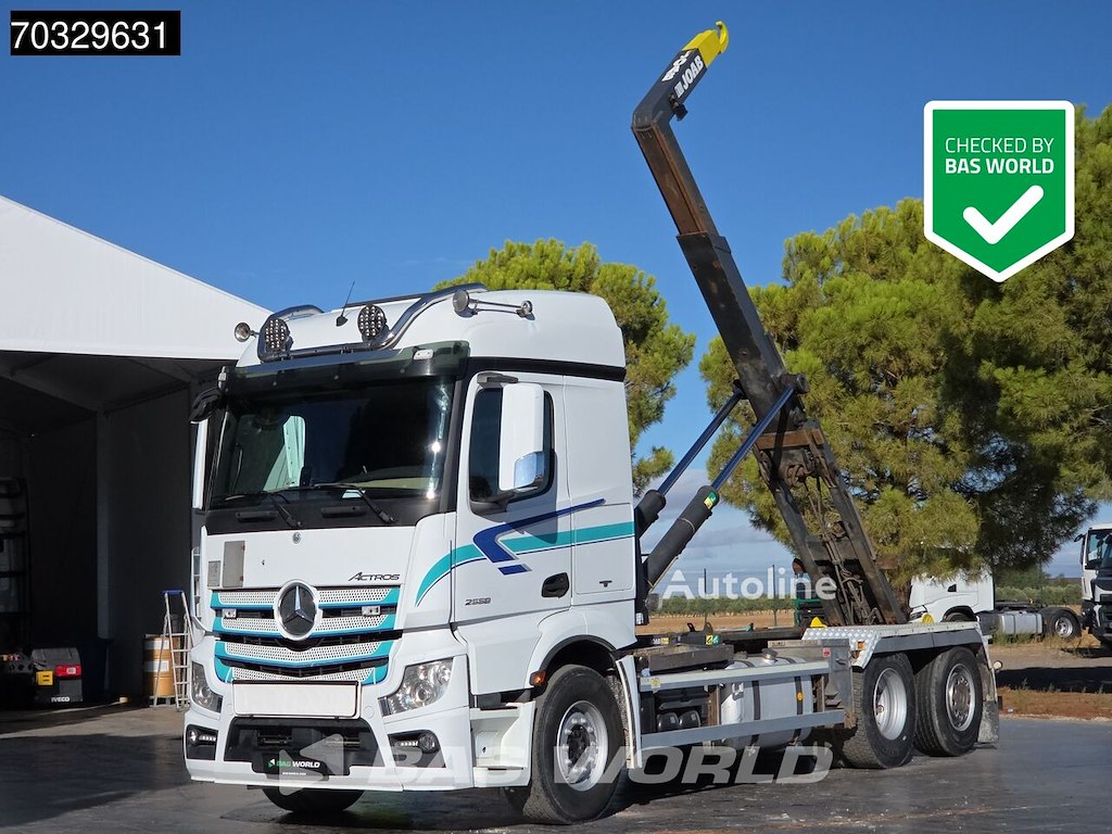 Mercedes-Benz Actros 2558 Actros 6X2 JOAB L20-5600 AA sistema portacontenedore kamion rol kiper