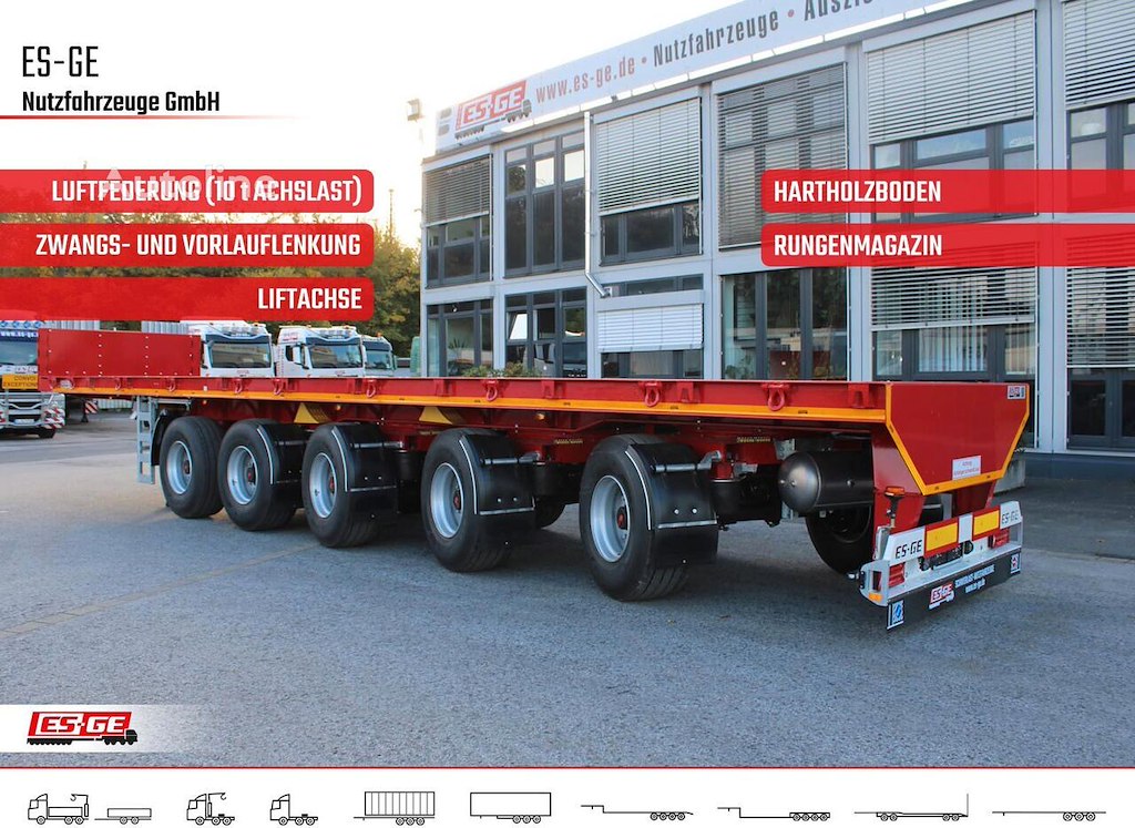 Nova ES-GE 5-Achs-Ballastauflieger poluprikolica platforma