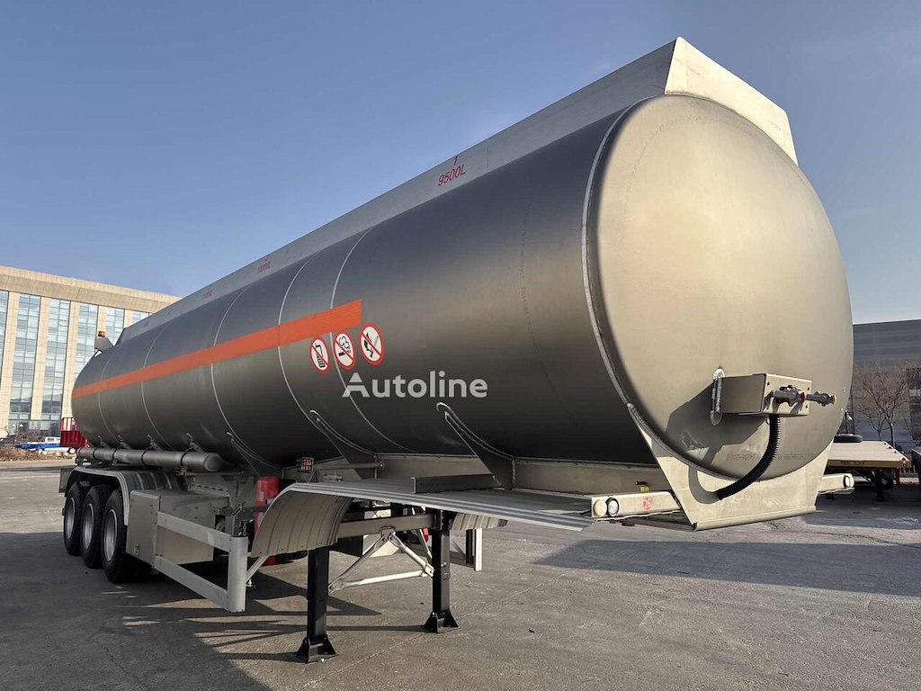 Nova Fudeng 3 Axles Aluminum Fuel Tanker Semi Trailer cisterna za goriva i maziva