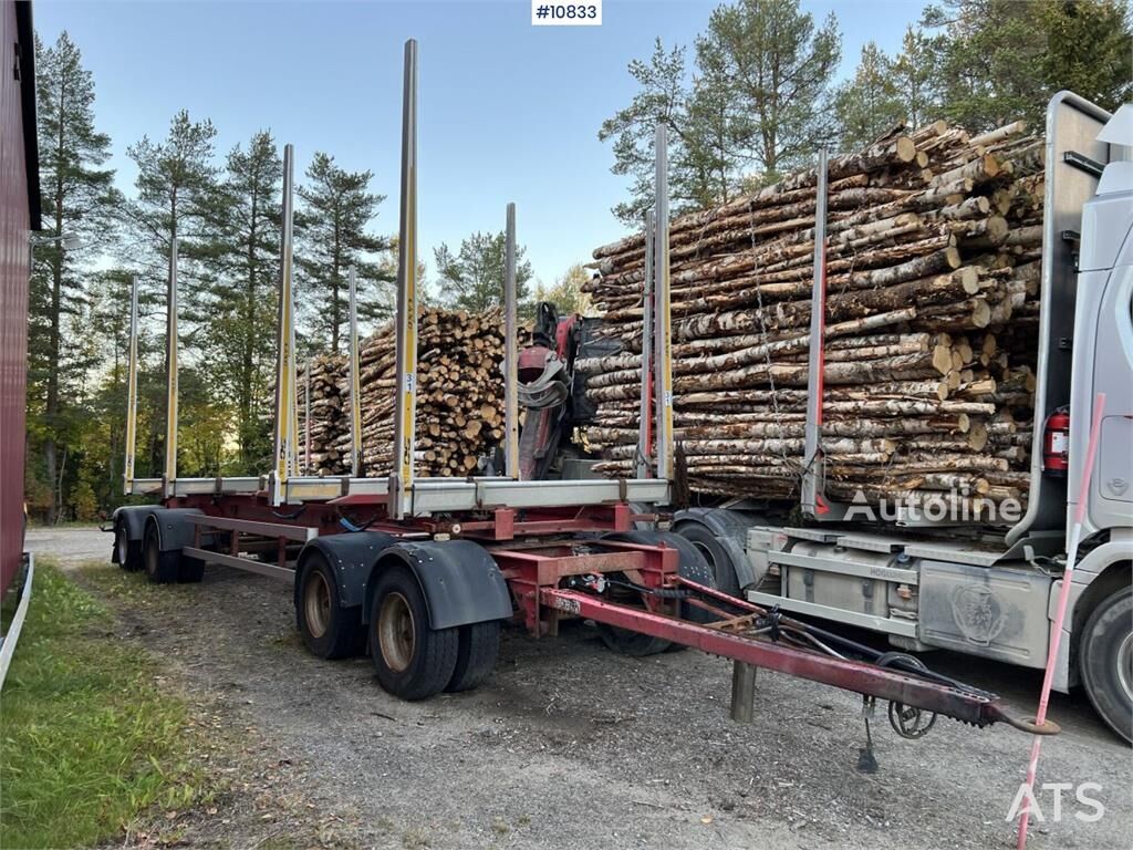 LEFAB V4 100 Log Trailer, 4-Axle poluprikolica za prevoz drva