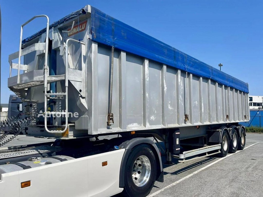 Fruehauf grain transport 46m 3 3 axels , ABS poluprikolica za prevoz zrna