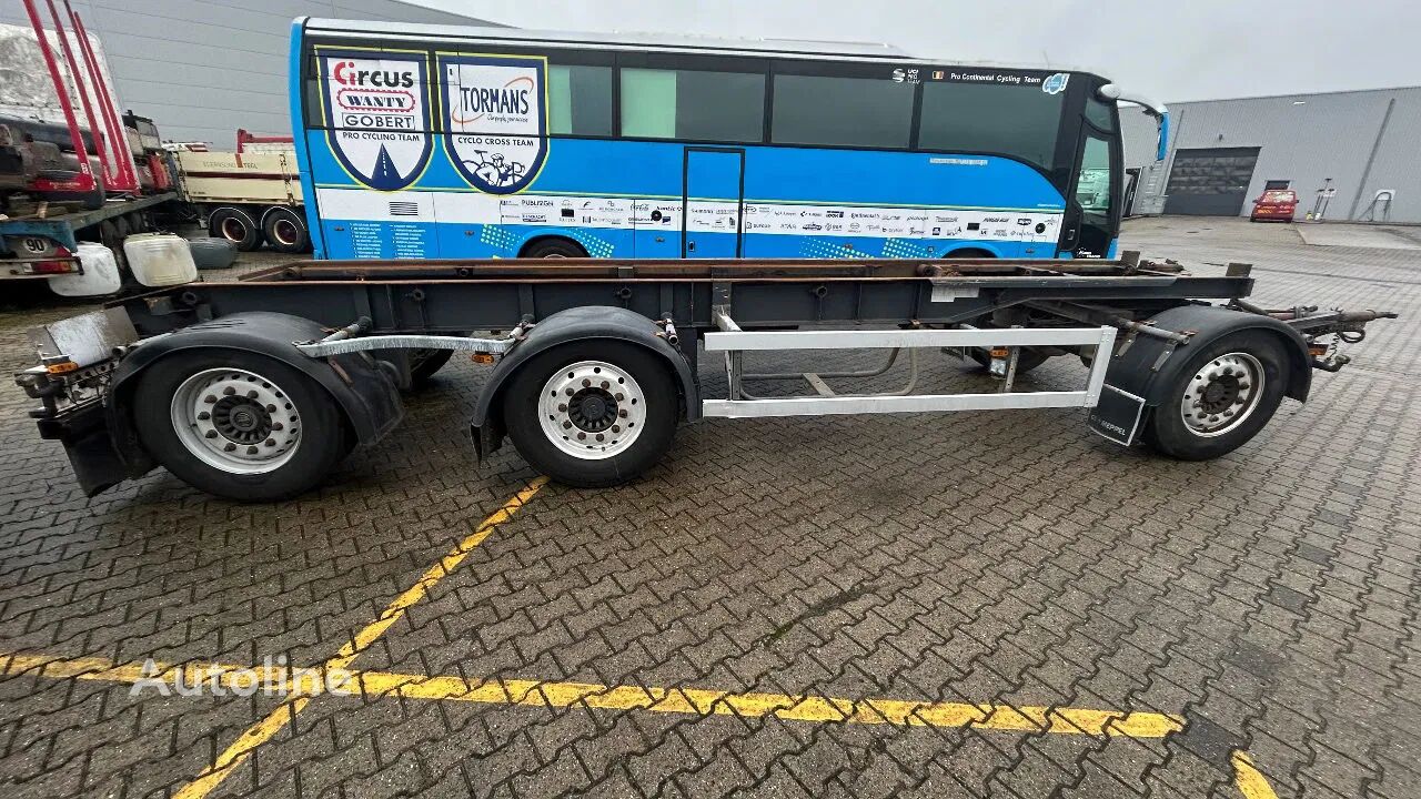 GS Meppel 3 asser container aanhanger | overzetter | led verlichting prikolica za kontejnere