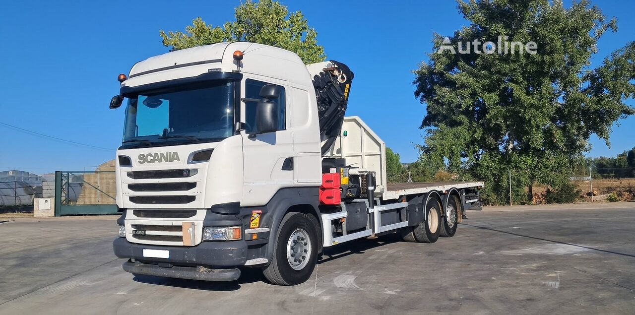 Scania 450 PALFINGER 41002 6×2 kamion platforma