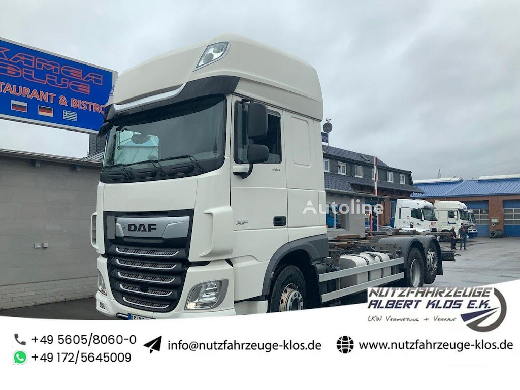 DAF XF 480 FAR vozilo za prevoz kontejnera