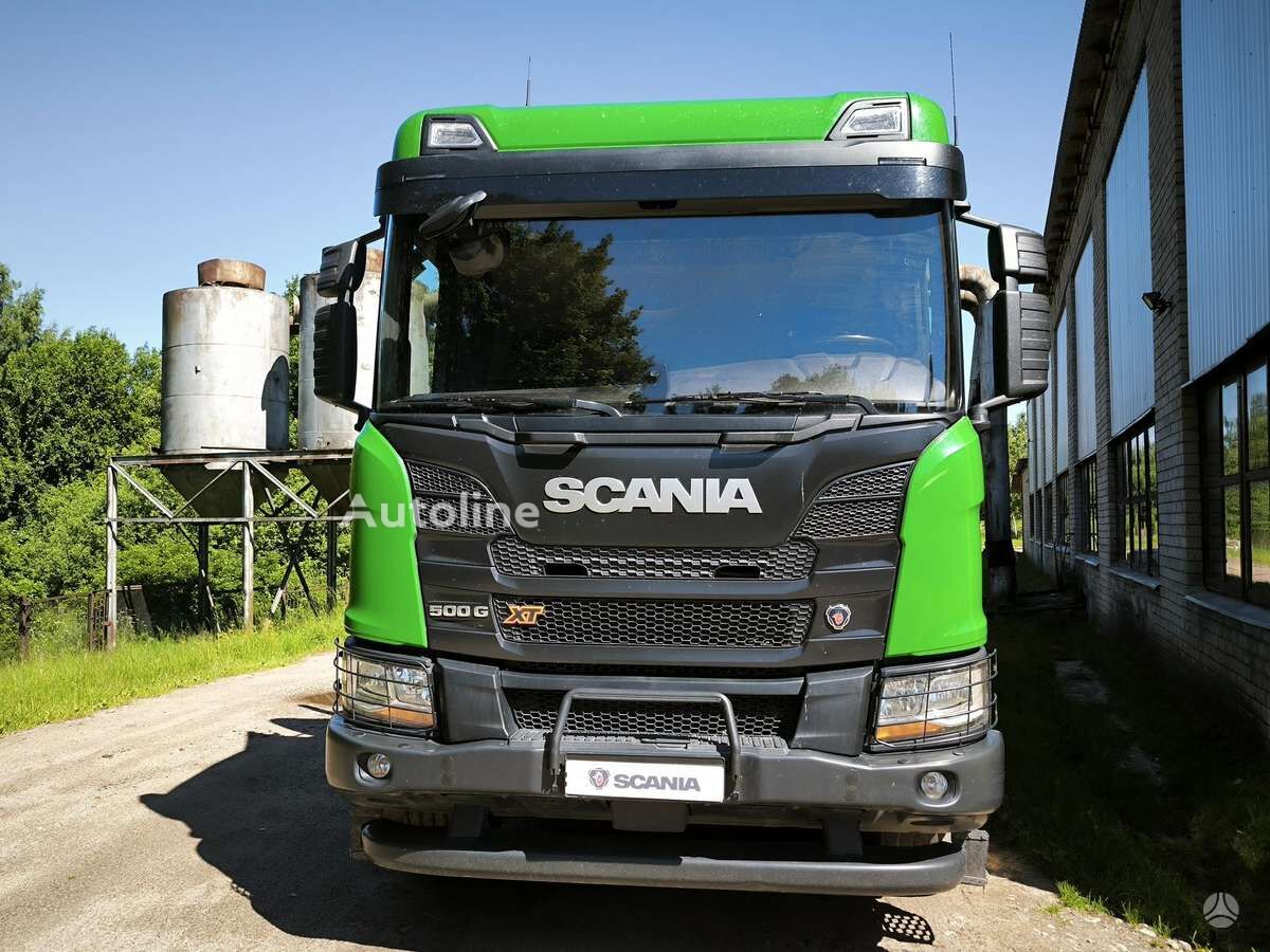 Scania G500 kamion za prevoz drva + šumarska prikolica