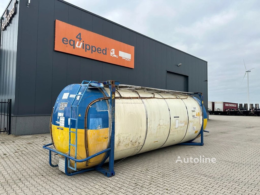 Van Hool 34.600L / 1-comp. + baffles / 20FT swapbody / UN PORTABLE T11 / rezervoar-kontejner 20 stopa