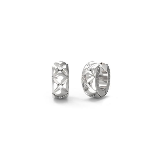 Guess JUBE04590JWRHT/U minđuše alke SHINING WINTER Silver Plated Stainless Steel 15mm
