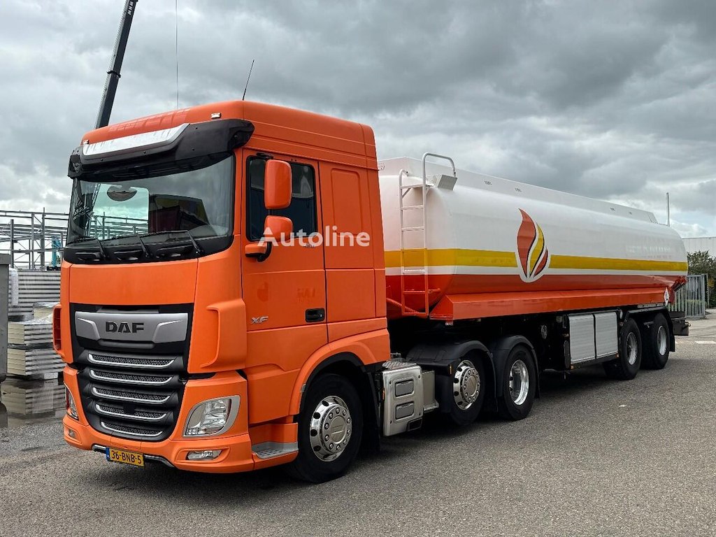 DAF XF 450 6X2 EURO 6 + LAG 2 AXLE TRAILER + 35.700 LITER + 4 COMPAR tegljač + cisterna za goriva i maziva