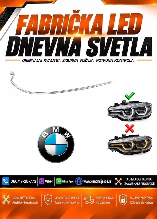 LED DNEVNO SVETLO FABRICKI MODEL U FARU LED OBRVA BMW 4 13-17 LED