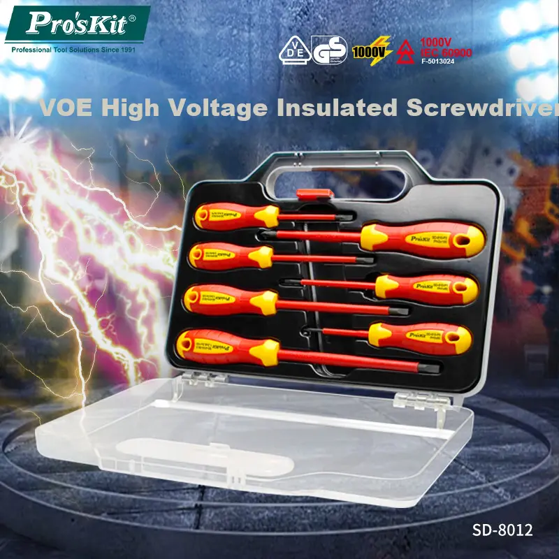 Pro'sKit Izolovani odvijač SD-8012, 7 komada