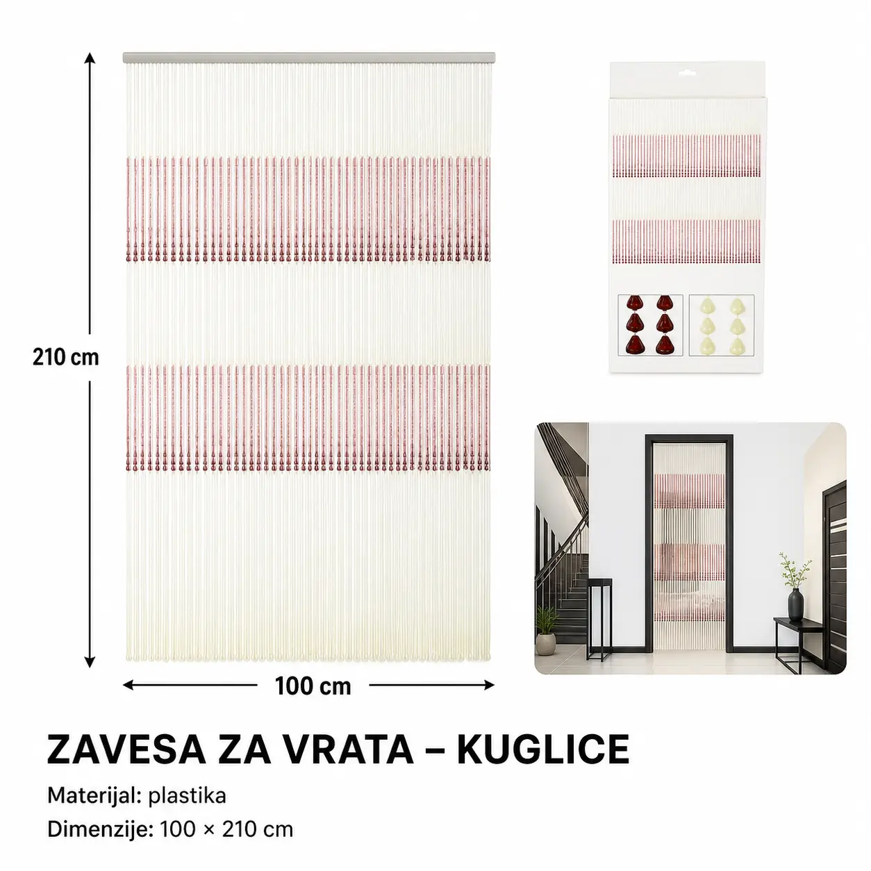 KMT Zavesa za vrata, Šarena