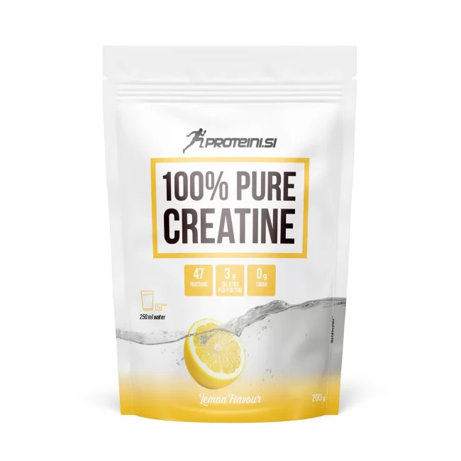 Proteini.si 100% PURE CREATINE, 200g, Limun